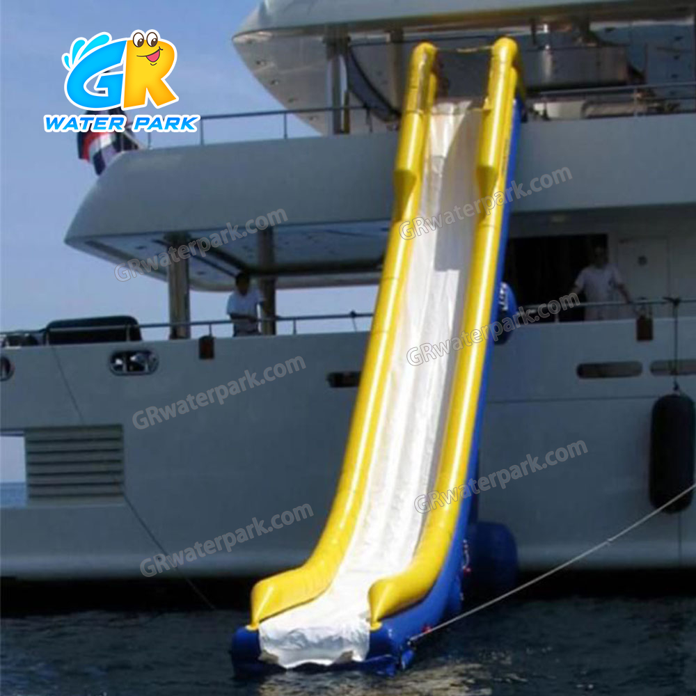 Commercial Inflatable Yacht Slide Water Play Equipment Huge Inflatable ...