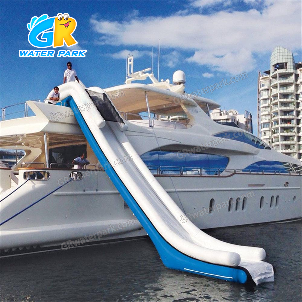 Commercial Inflatable Yacht Slide Water Play Equipment Huge Inflatable ...