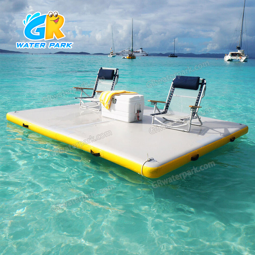 Commercial Inflatable Deck Floating Dock In Water Sports Inflatable Water Platform Floating Dock ...
