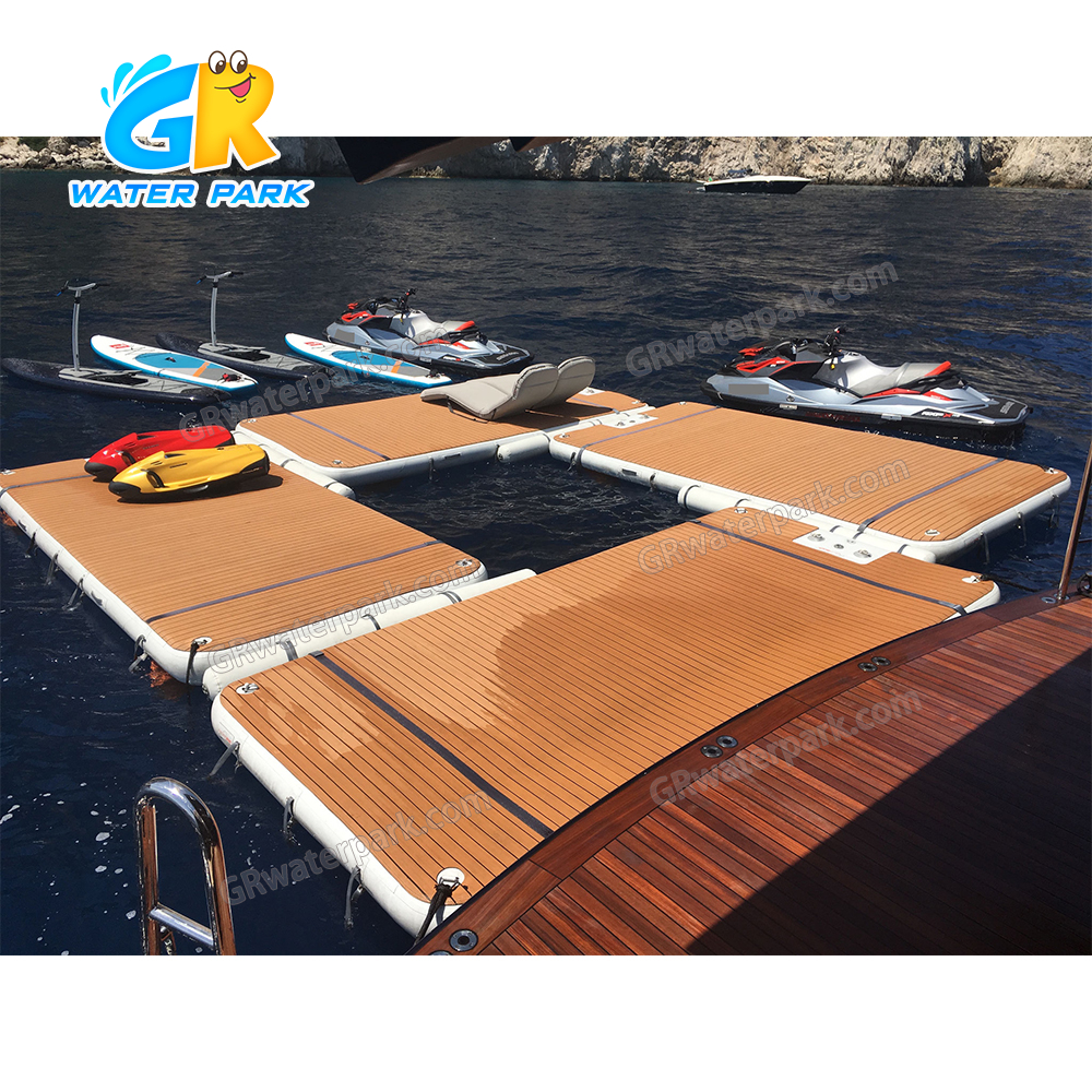 Commercial Inflatable Deck Floating Dock In Water Sports Inflatable ...